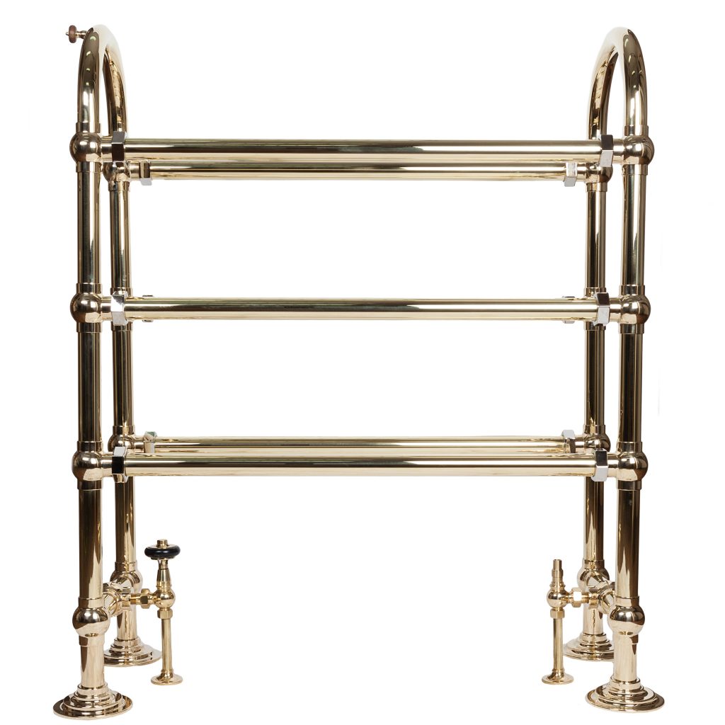 Grand Hooped Towel Rail In Brass – Heritage Radiators
